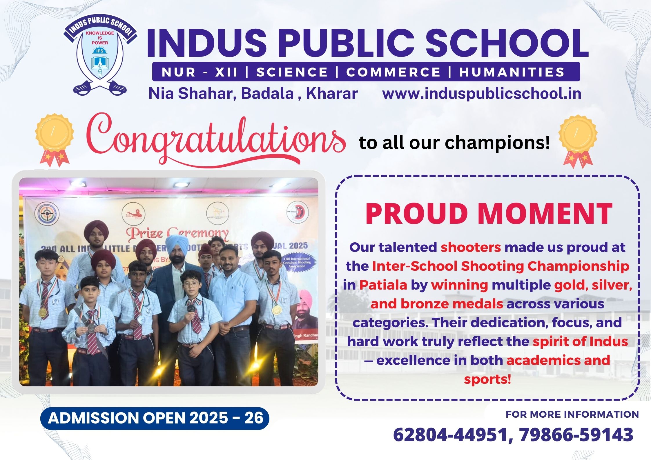 Indus Public School, Kharar Shines at Inter-School Shooting ...
